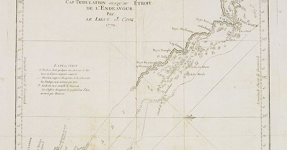 COOK, Captain James. - Carte d'une Partie de la Côte, de la Nle Galles ...