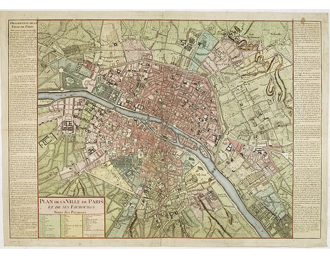 DAUMONT - Plan de la Ville de Paris et de ses Faubourgs. , loeb ...