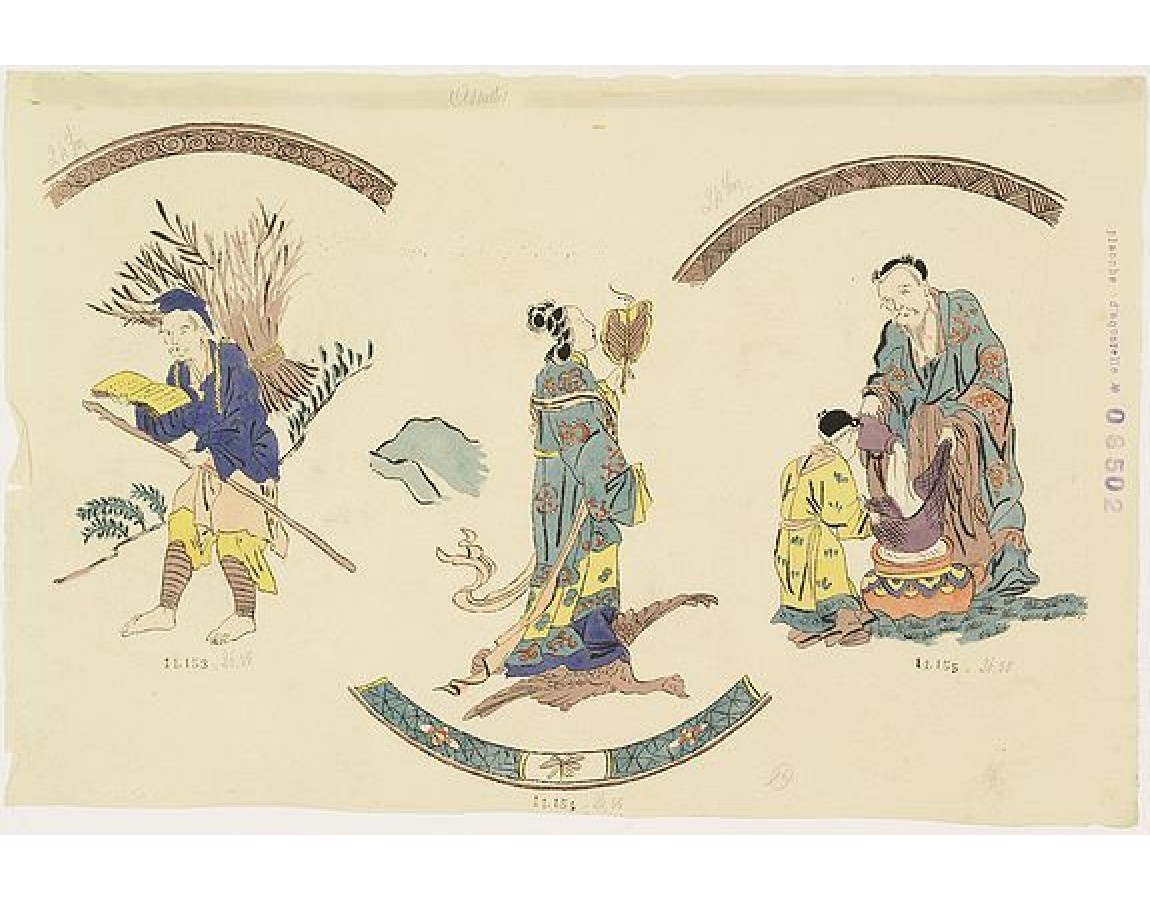 FOURMAINTRAUX, G. / DESVRES - Designs for Porcelain plate. , loeb ...