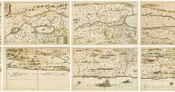 HORNIUS, G. - Hornius Map of the Holy Land, Israel, and Palestine ...