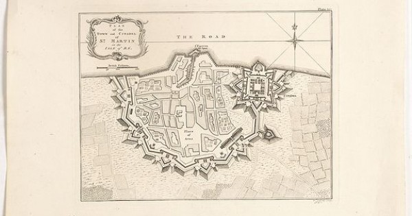 JEFFERYS, Thomas. - Plan of the Town and Citadel of St. Martin in the ...