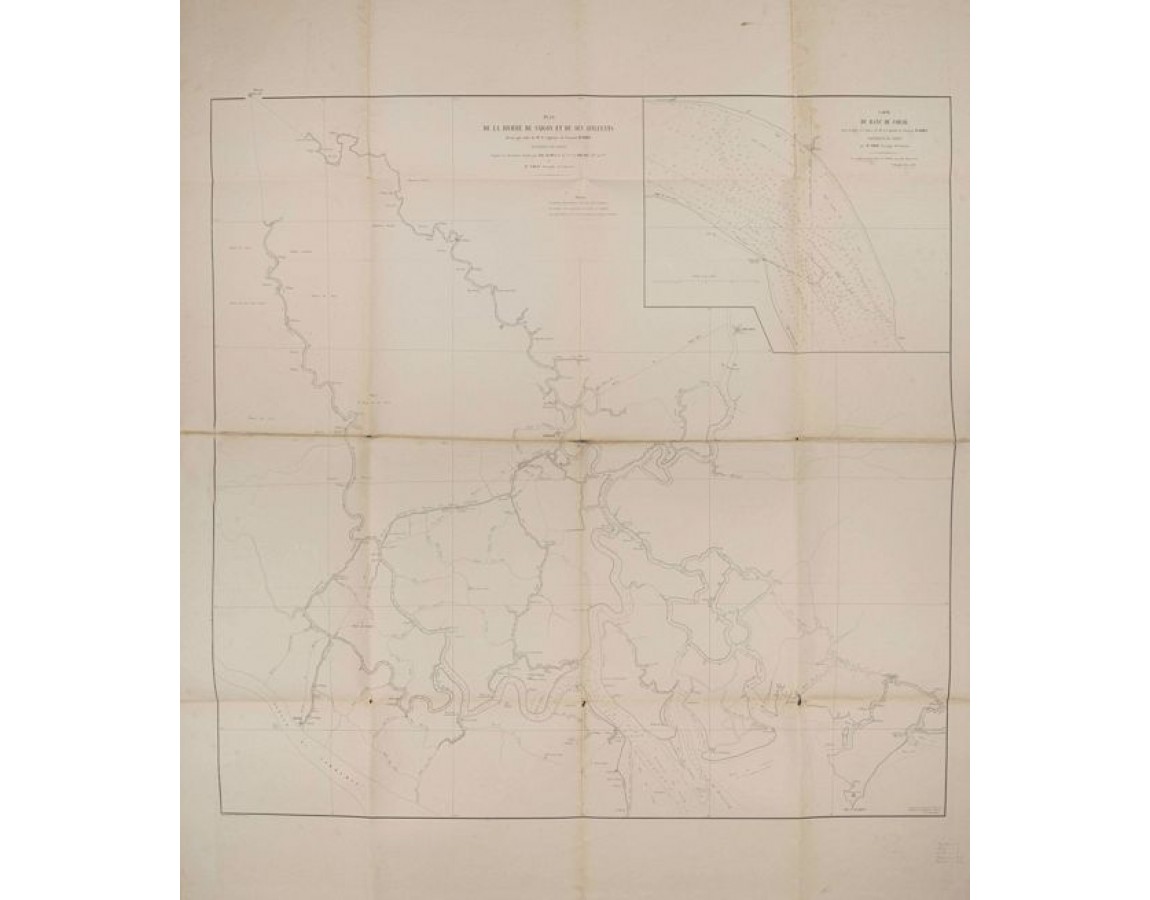 LESPES - Plan de la riviere de Saigon et de ses affluents. . . , loeb ...