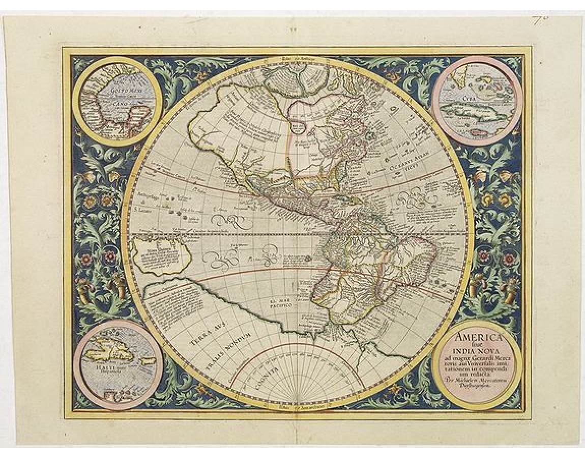 MERCATOR, G./ HONDIUS, J. - America sive India Nova. , loeb-larocque.com