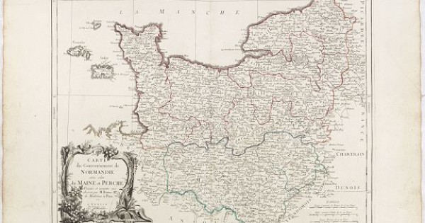 SANTINI, P. / REMONDINI, M. - Carte du Gouvernement de Normandie avec ...