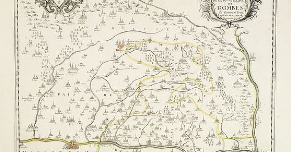 TAVERNIER, M. - Carte de la Souveraineté de Dombes Et frontière de ...