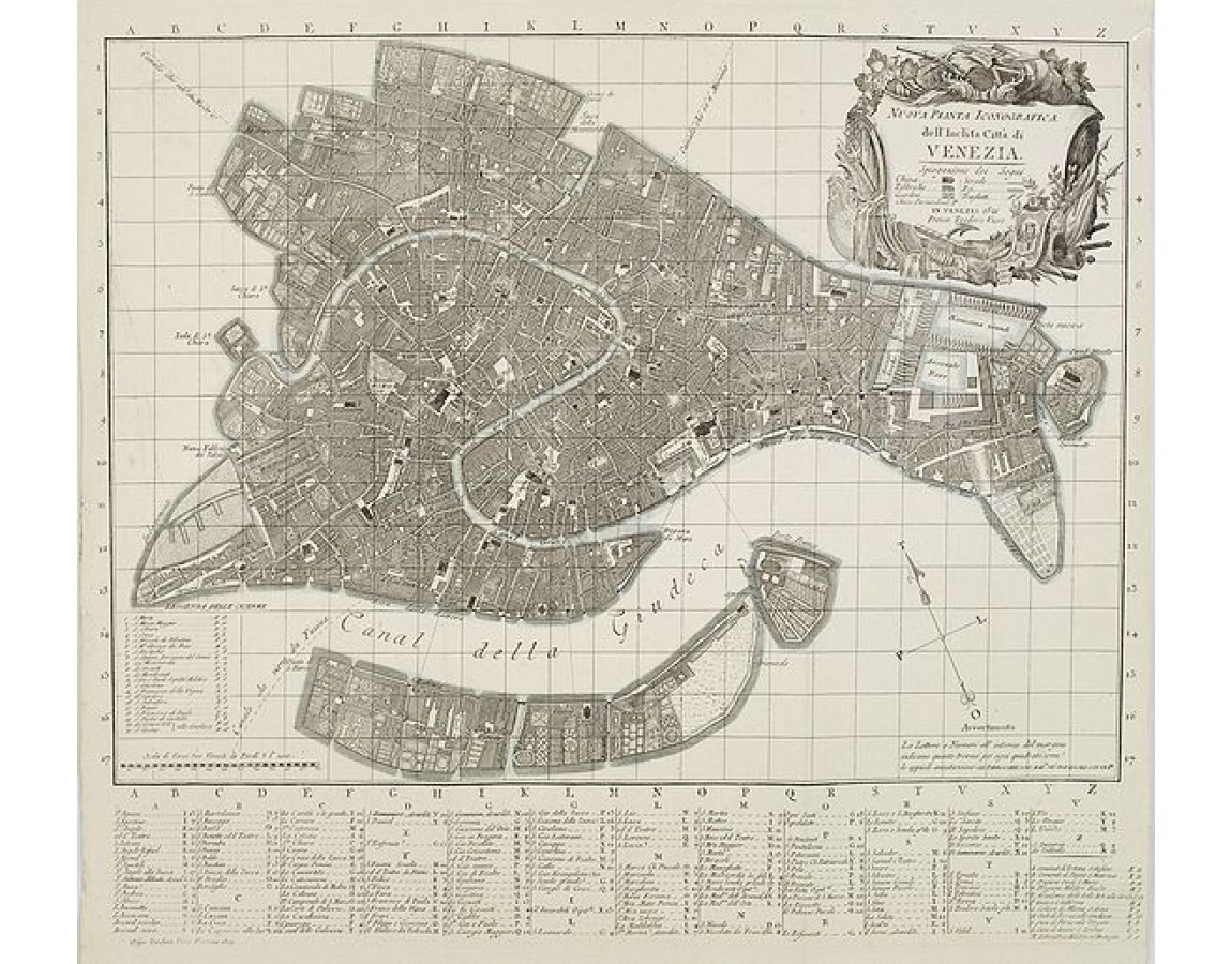 VIERO, T. - Nuova Pianta Iconografica.. Venezia. . . , loeb-larocque.com